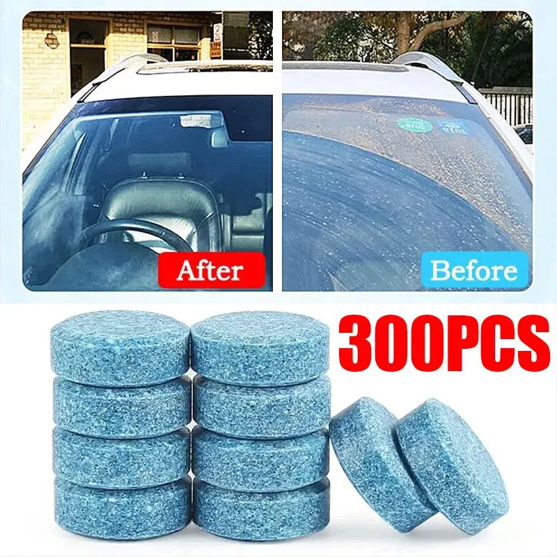 300-10Pc-Solid-Cleaner-Car-Windscreen-Cleaner-Effervescent-Tablet-Auto ...