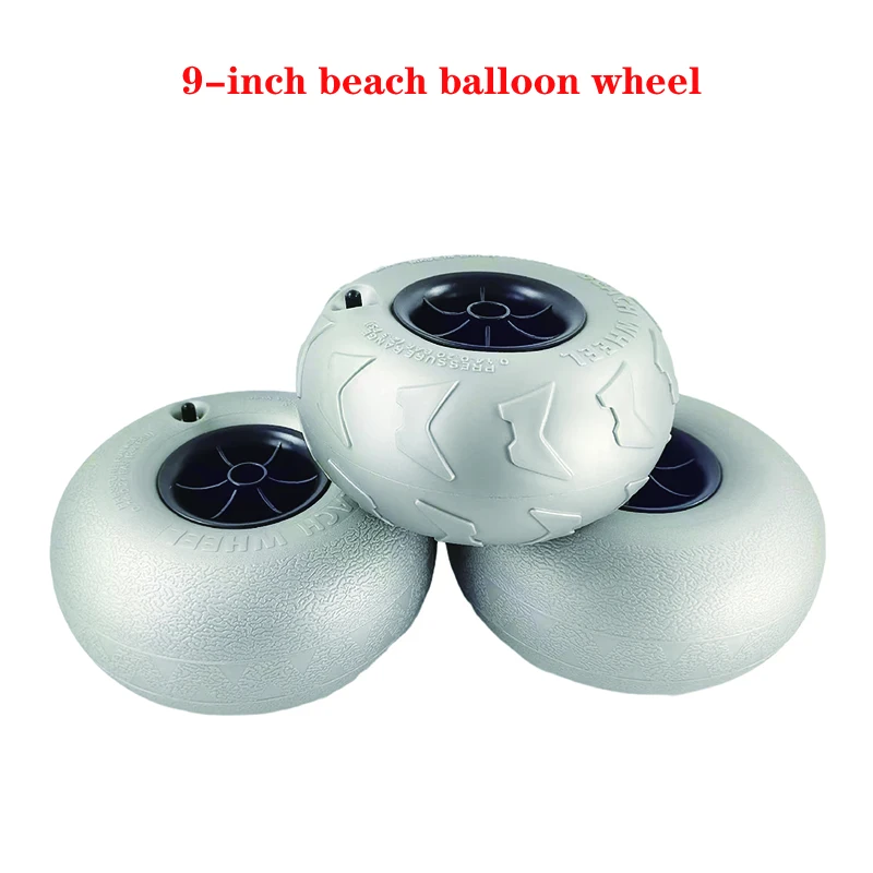 2Pcs-9-Inch-Pneumatic-Tire-PVC-Ballon-Kayak-Trolley-Trolley-Wheels ...