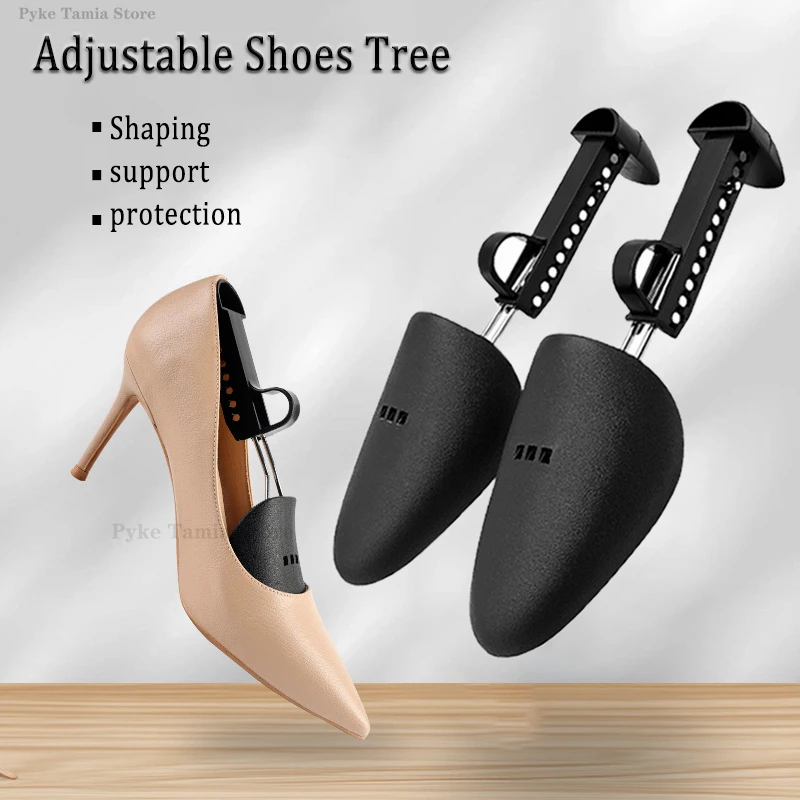1 Pair Plastic Shoe Tree Shaper Shapes Stretcher Adjustable Length Shoe ...