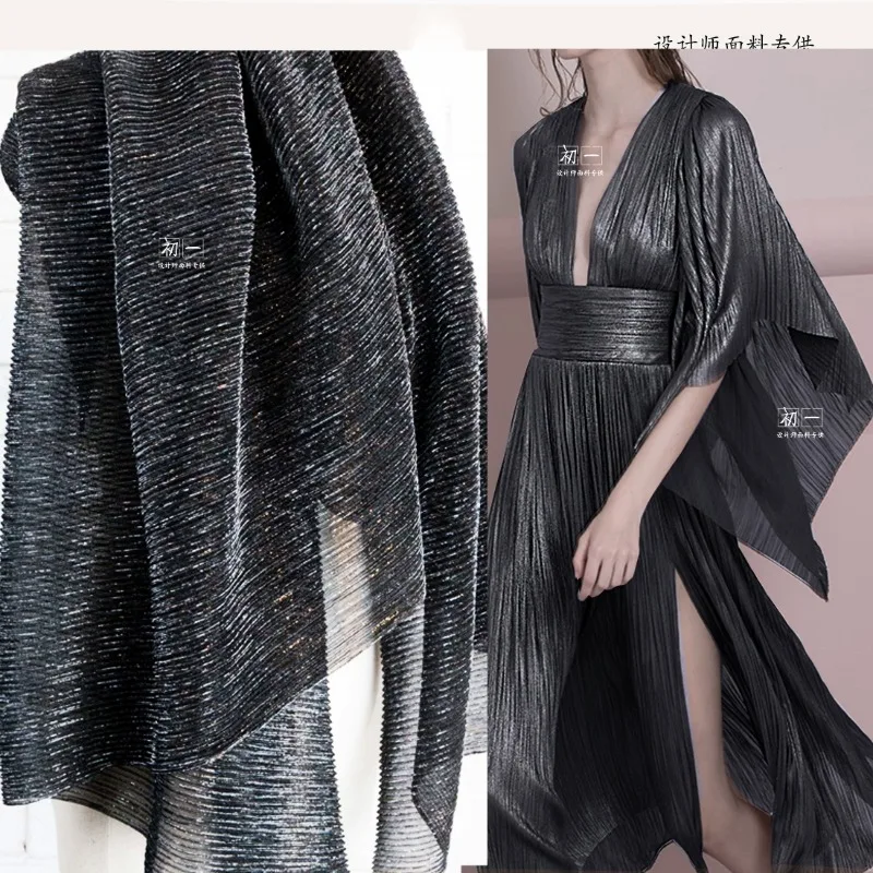 Fine-Knit-black-gray-silver-Striped-Elastic-Creative-Color-changing ...