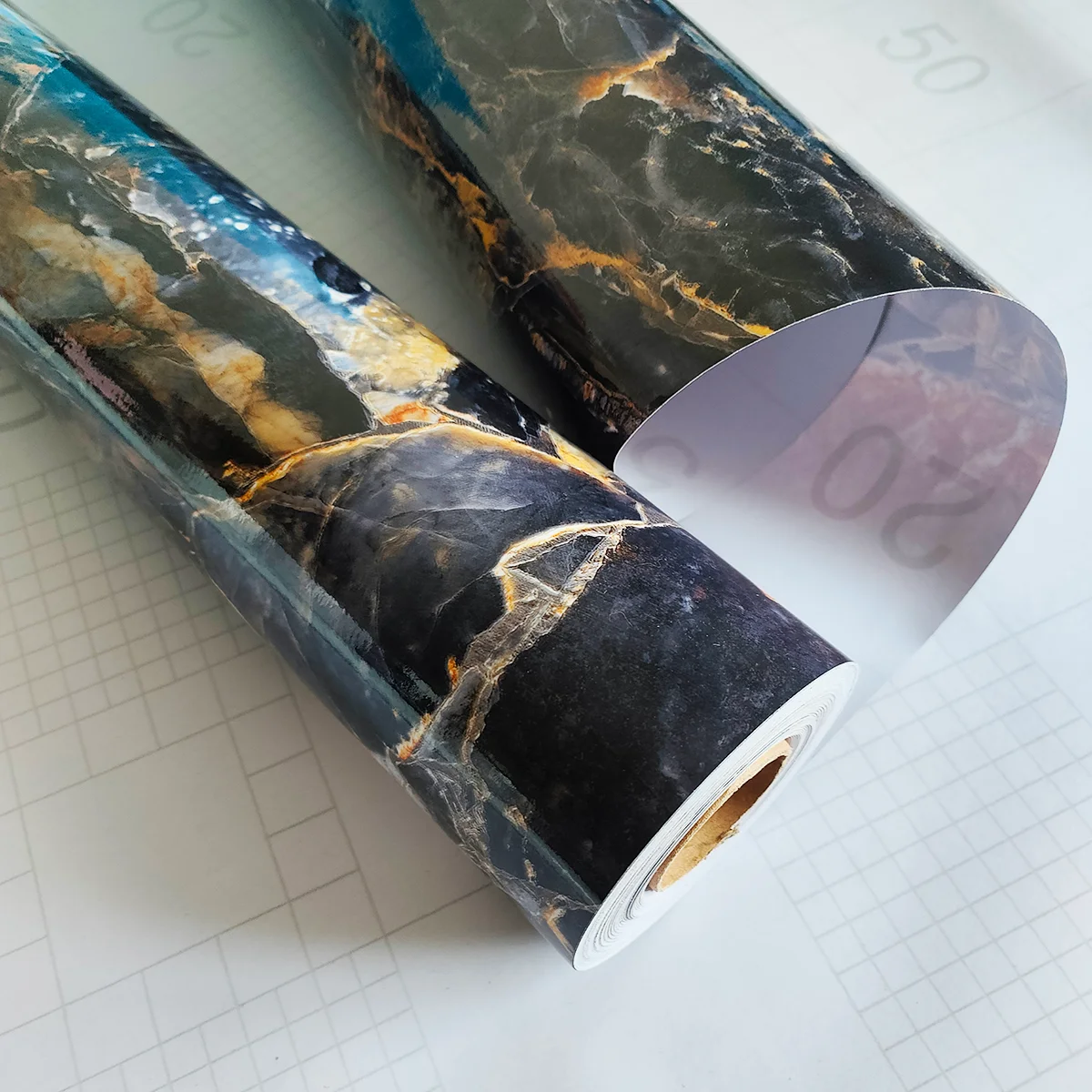 20-30-50-60cm-Width-Vinyl-Marble-Waterproof-Contact-Paper-Self-Adhesive ...