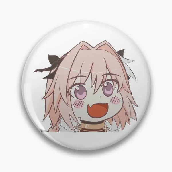 Astolfo Chibi Soft Button Pin Collar Creative Lover Jewelry Fashion ...