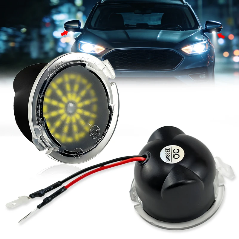 2pcs Side Mirror Puddle Light LED Lamp for Ford F150 Explorer Edge ...