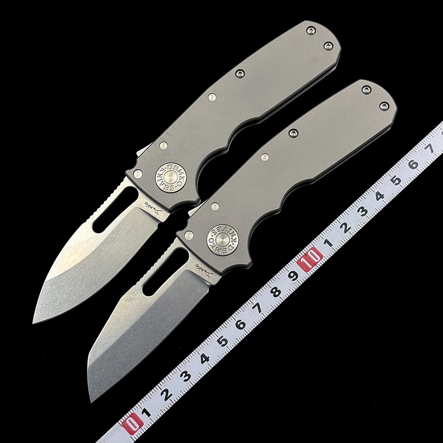 Demko Knives Shark Cub Deep Carry Ceramic Bearing Titanium Handle ...