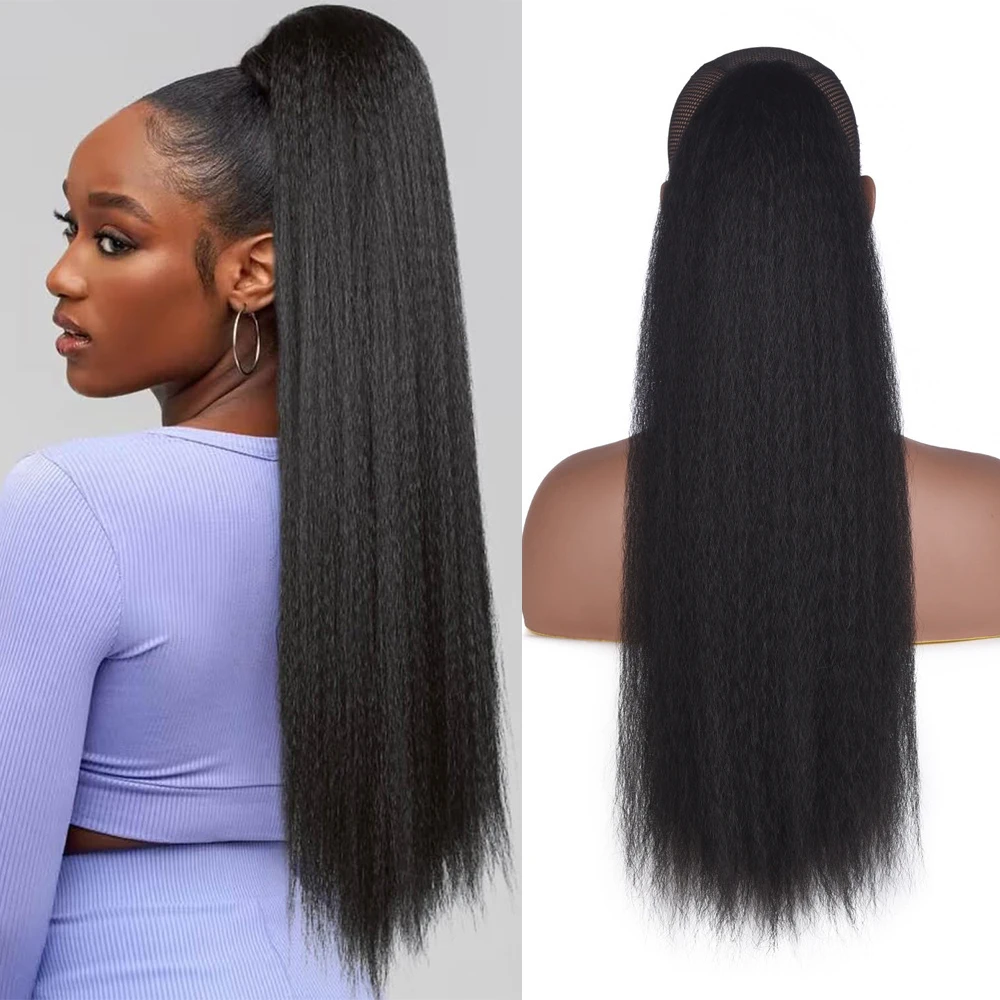 Long-Yaki-Straight-Drawstring-Ponytail-Extension-for-Black-Women-22inch ...