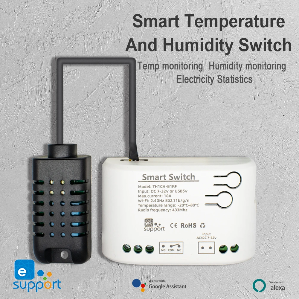 Smart-WiFi-1-Channel-Relay-With-Temperature-Humidity-Sensor-Passive-Dry ...