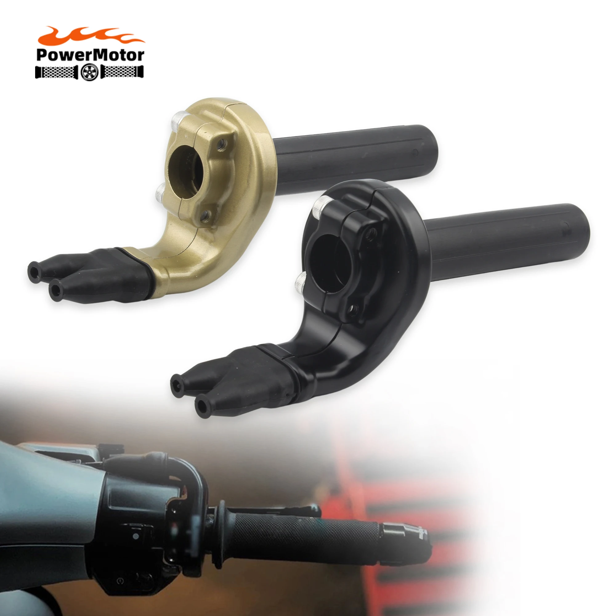 Motorcycle Quick Turn Throttle Accelerator Handle Grips for Kawasaki ...