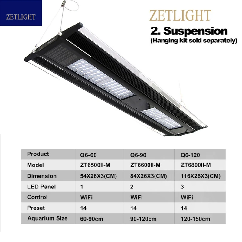 Sunset Sunrise Coral Light | Zetlight Marine Lamp | Zetlight Qmaven Q6 ...