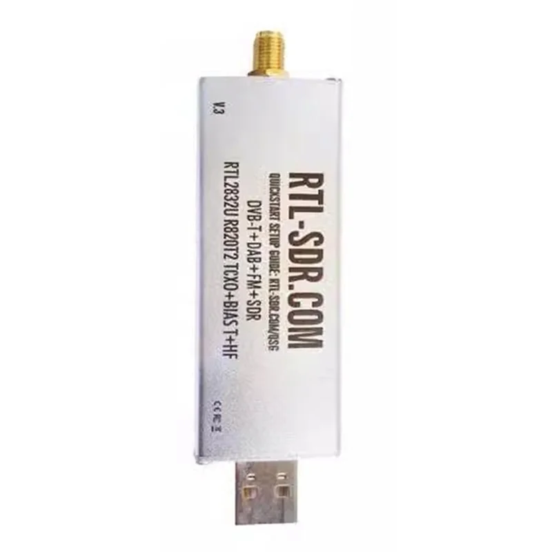 Receptor de radio Receptor Dongle RTL-SDR V3 R820T2 RTL2832U 1PPM TCXO ...