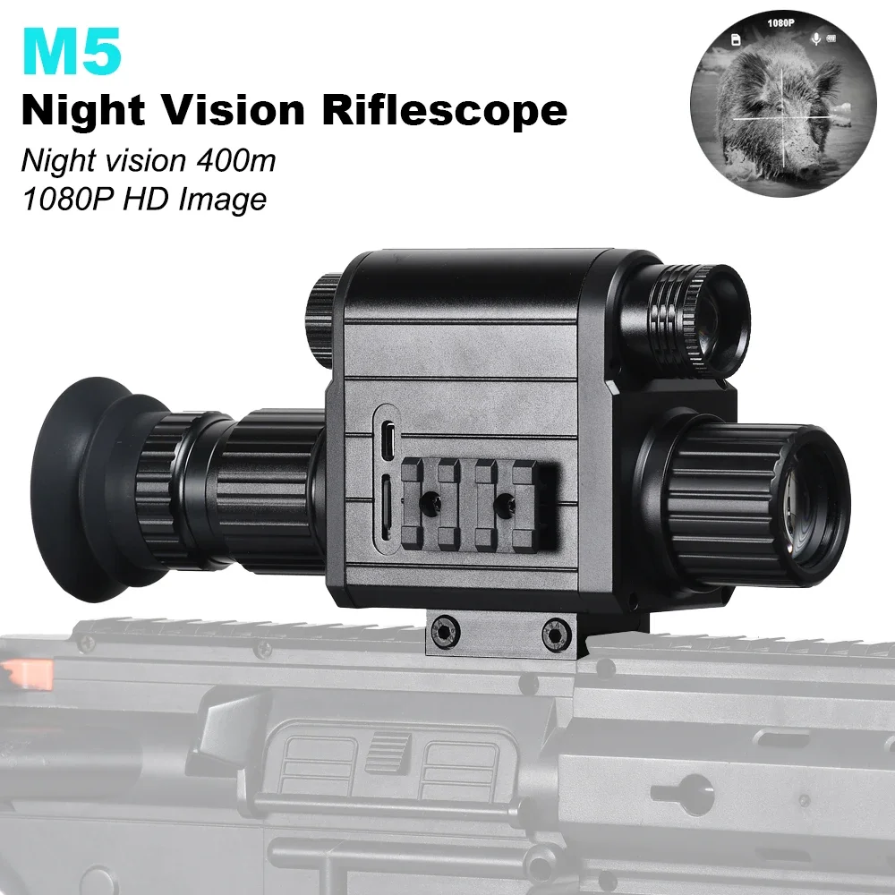 M5-Digital-Riflescope-Night-Vision-Scope-Sight-Infrared-Monocular-1080P ...