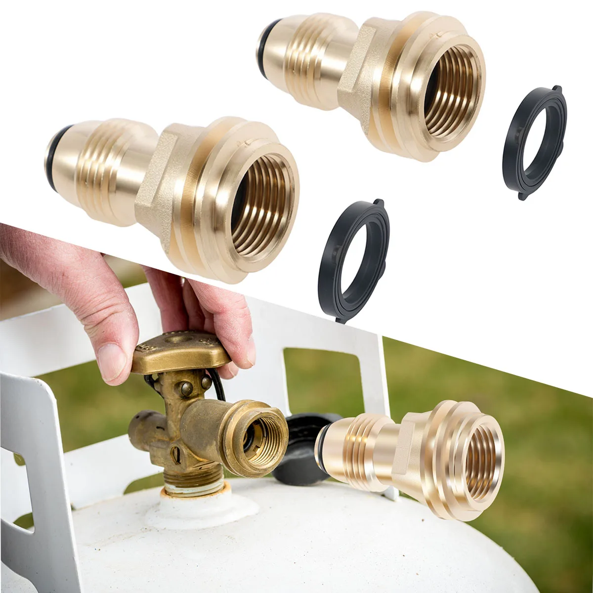 2PCS Propane Lp Tank Pol Service Valve for Qcc1/1 Type Hose Regulator ...