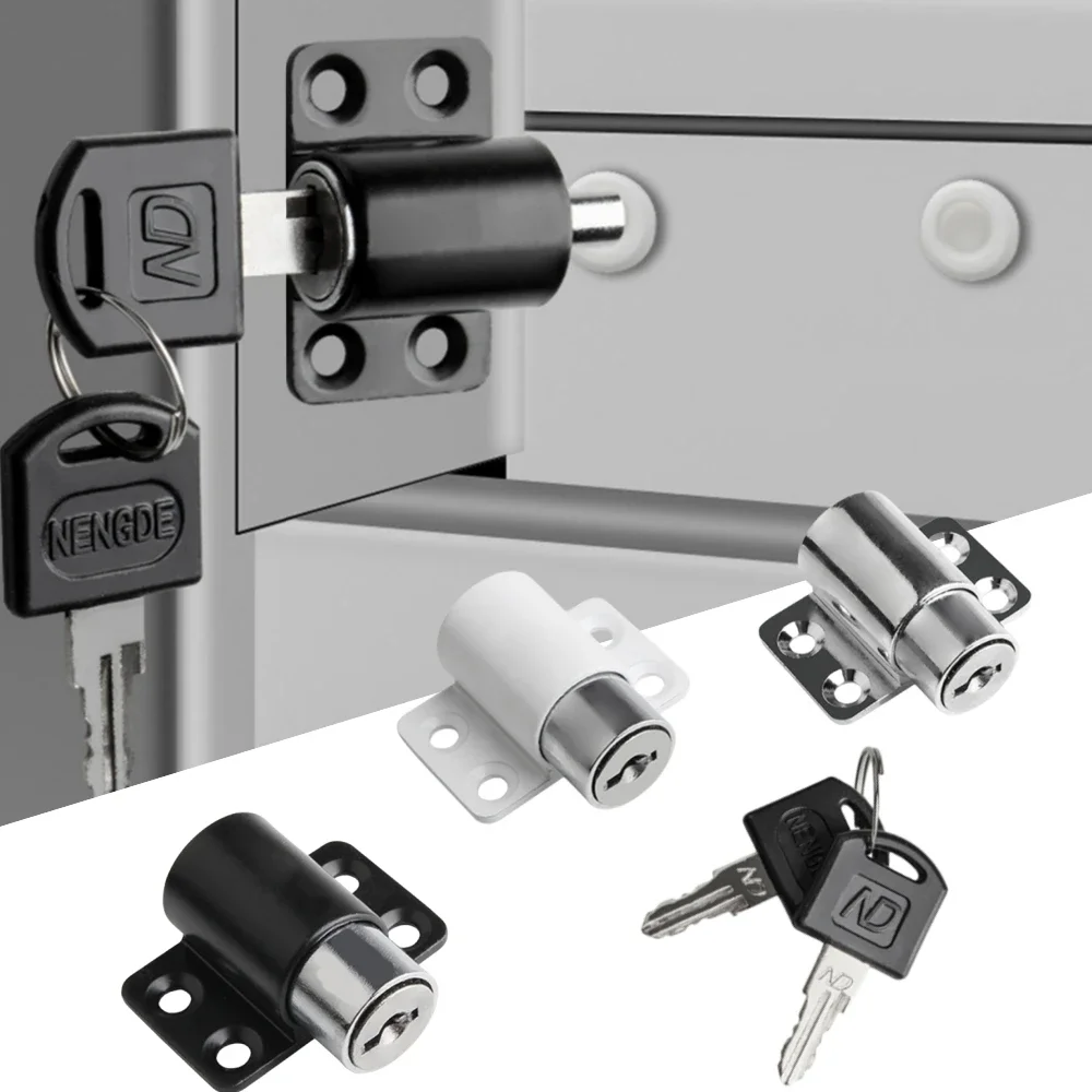 Lock-With-Keys-Aluminum-Alloy-Key-Lock-Easy-Installation-Protection ...