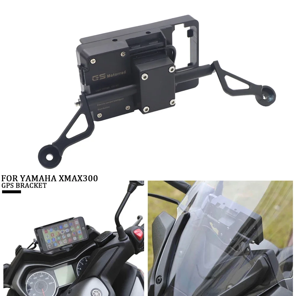 New-Motorcycle-Accessories-XMAX300-Front-Mobile-Phone-Holder-Smartphone ...