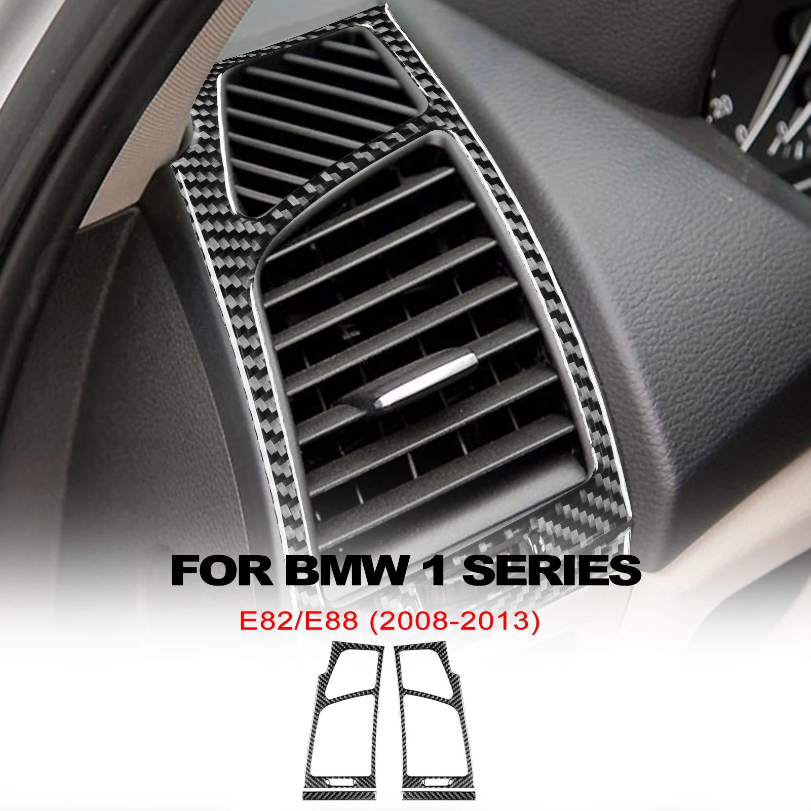 For-BMW-1-Series-E81-E82-E87-E88-2008-2013-Carbon-Fiber-Stickers-Sides ...