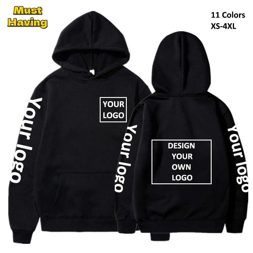 Custom-Printing-Hoodies-Customized-Logo-Pattern-Hooded-Sweatshirts ...