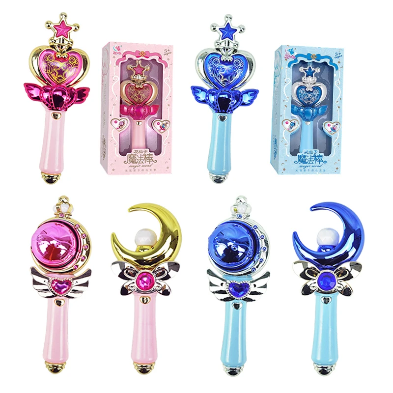 Flower-Fairy-Cartoon-Magic-Wand-Children-Glowing-Toy-Beautiful-Girl ...