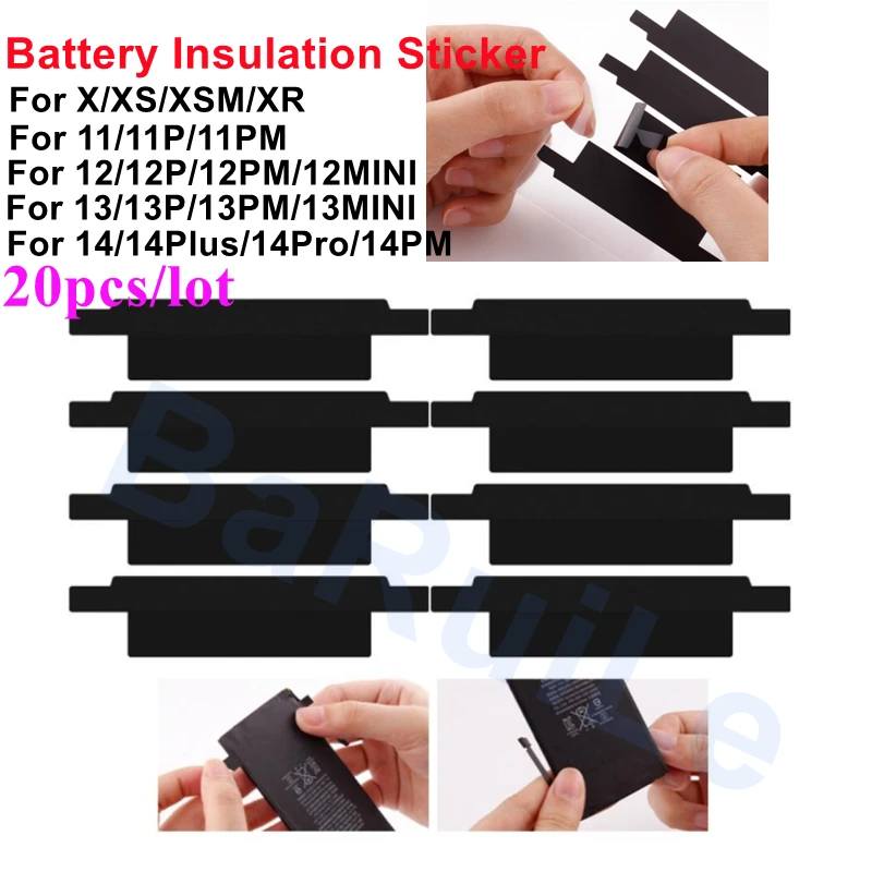 20pcs-Battery-Insulation-Stickers-Protection-Tube-Wrapping-Insulating ...