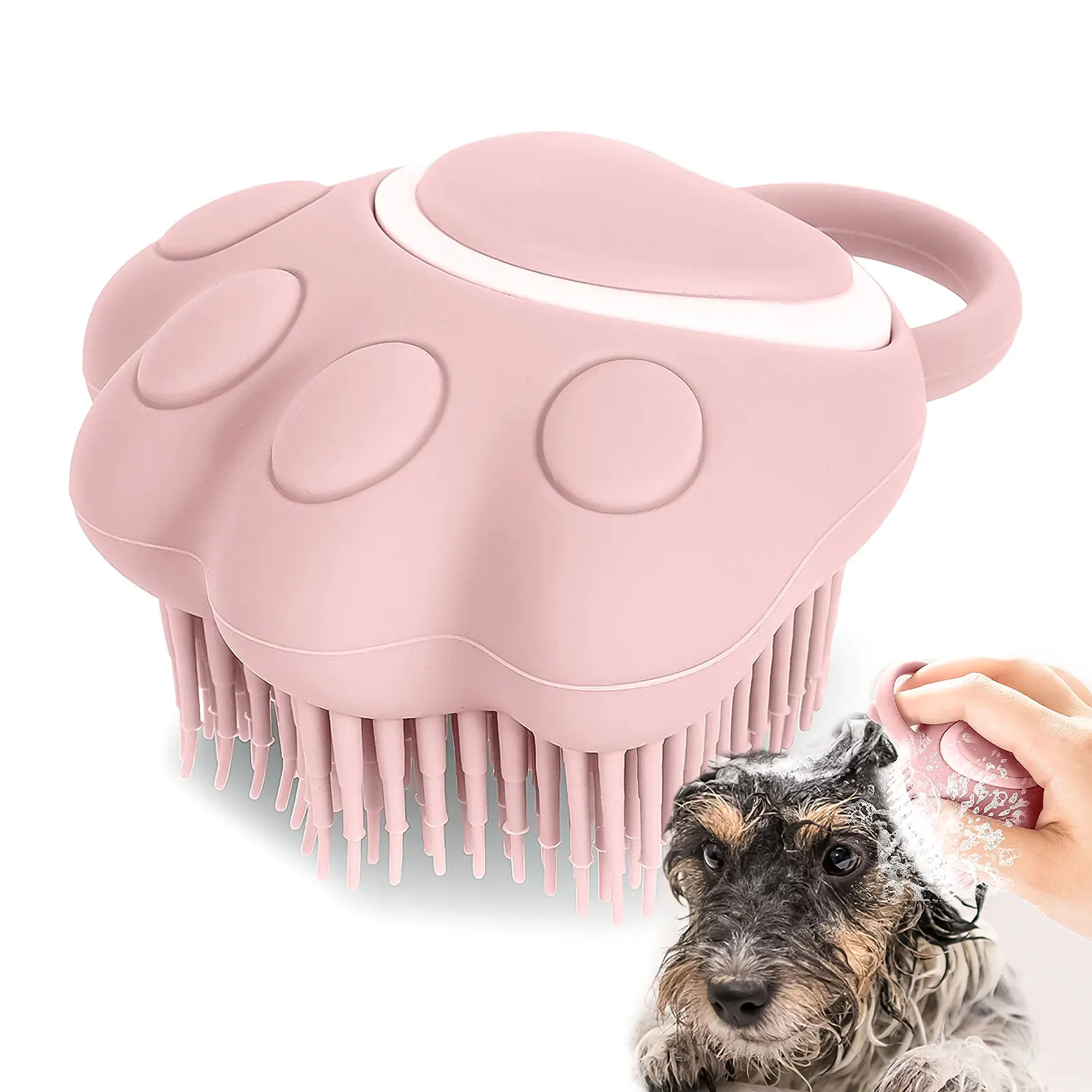 Soft-Silicone-Dog-Brush-Pet-Shampoo-Massager-Bath-Brush-Bathroom ...