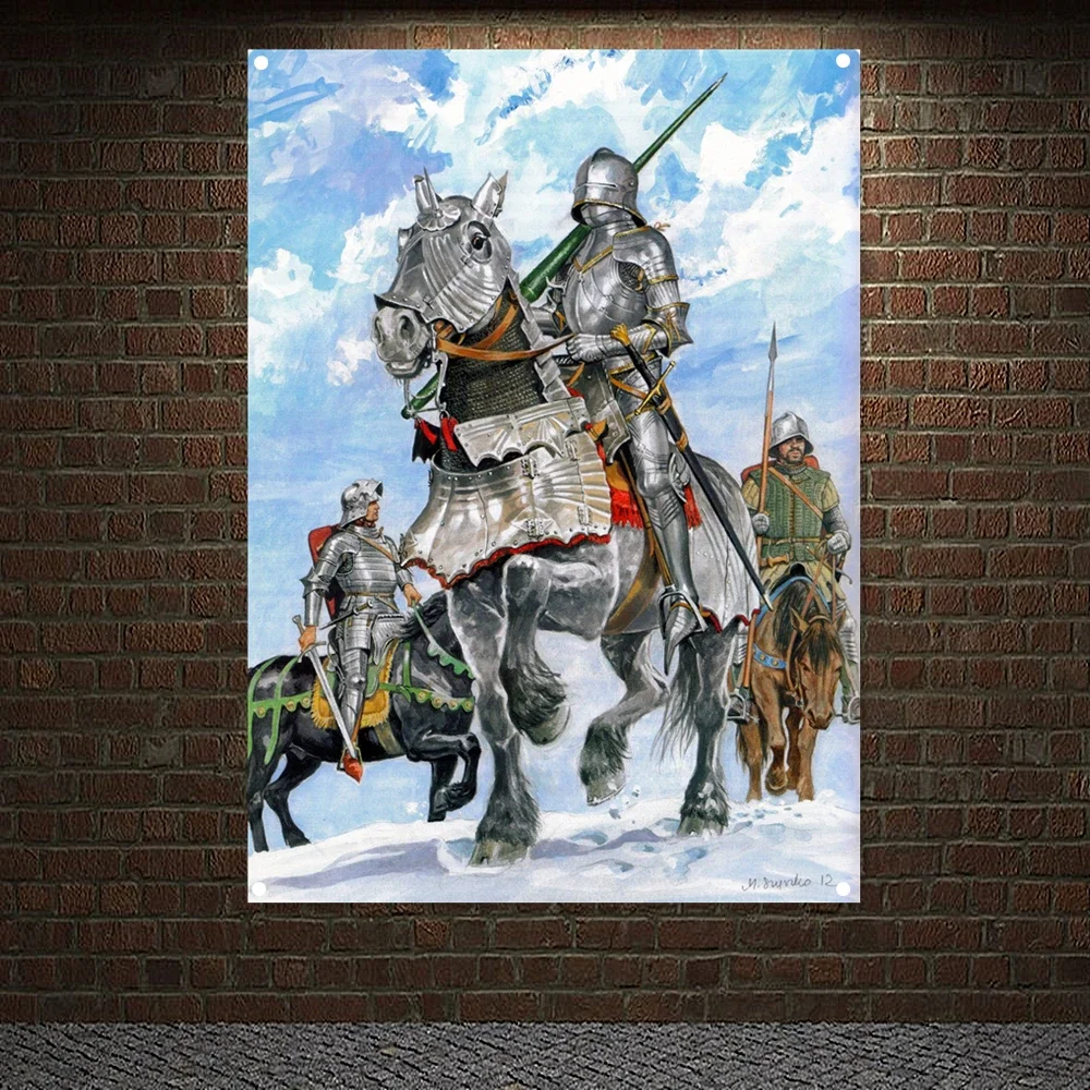 Knights-Templar-Battle-Flag-Banners-Ancient-Art-of-War-Medieval ...