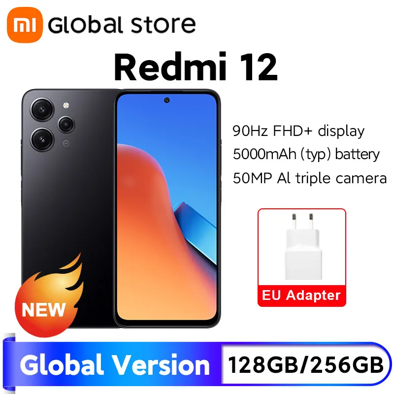 Xiaomi-Redmi-12-Vers-o-Global-128GB-256GB-ROM-6-79-FHD-Dot-Display-C ...
