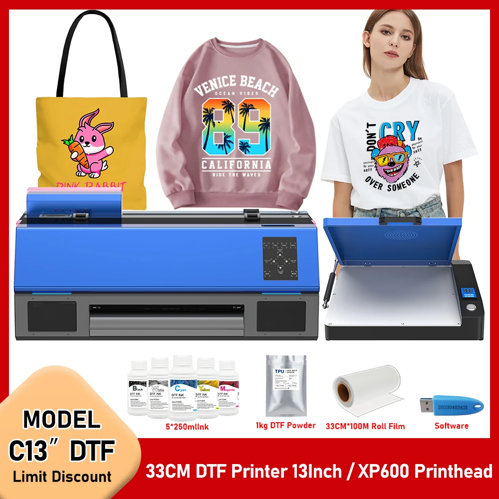 Dtf Powder C13 A3 DTF Printer For Epson XP600 Directly To Film 13Inch ...