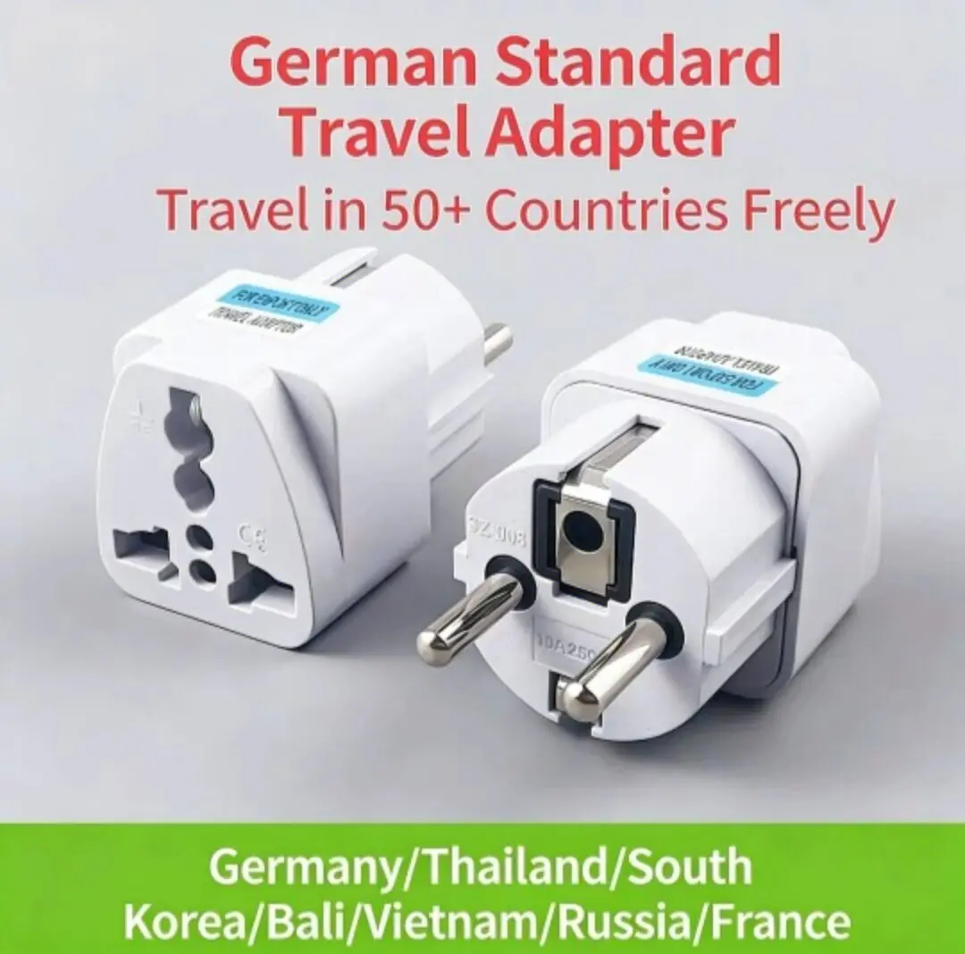 Adaptador de enchufe estándar alemán: Universal para UE/Francia/Corea ...