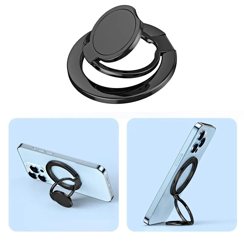 Magnetic-Car-Mobile-Phone-Holder-Finger-Ring-Kickstand-Retractable-360 ...