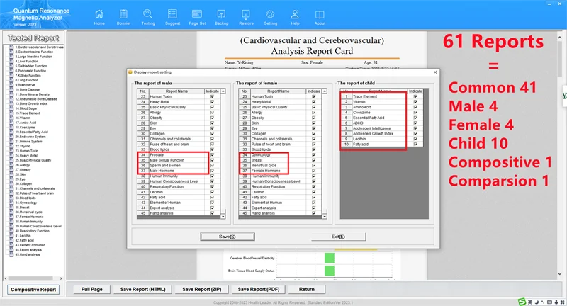 Newest Generation Quantum Magnetic Resonance Analyzer 61 Checking ...
