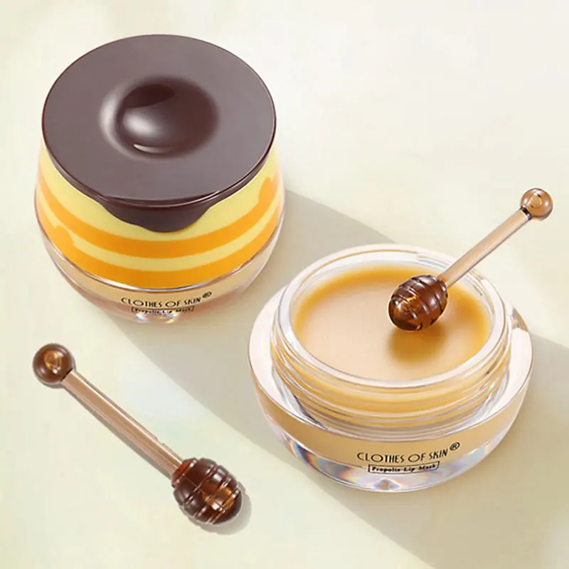 Bear Honey Lip Balm Cute Honey Jar Sleeping Lip Mask Moisturizing ...