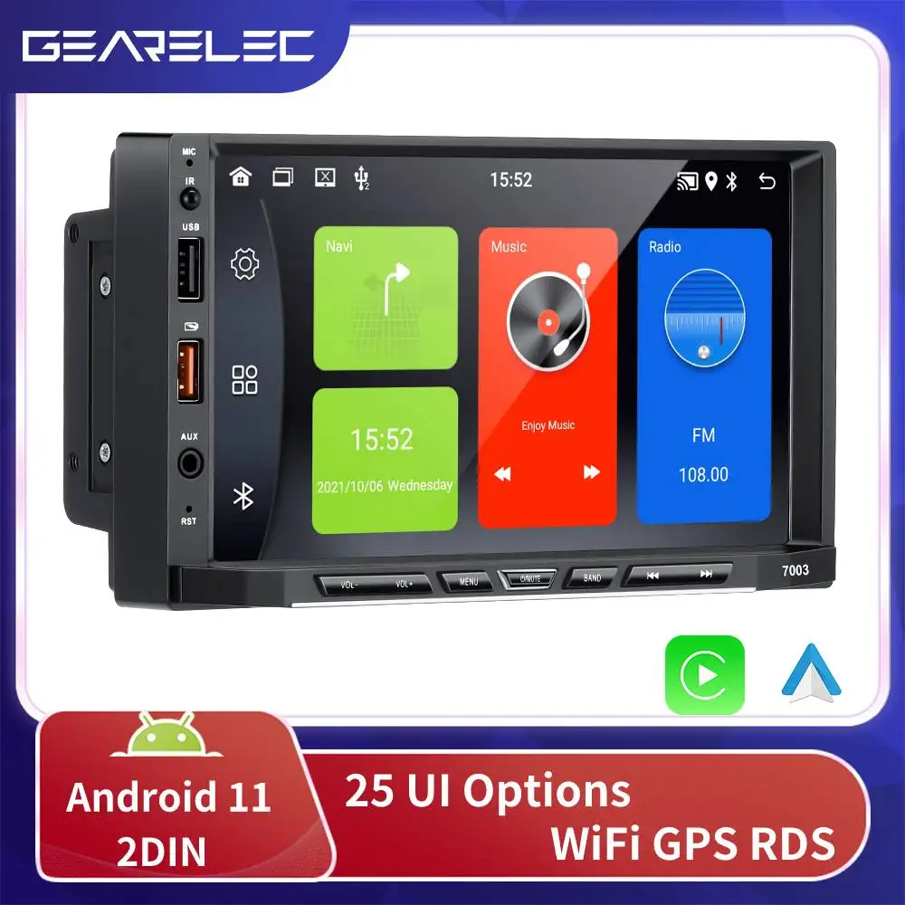 Car-Stereo-2-Din-Android-11-Radio-Player-7-Inch-Auto-Carplay-Bluetooth ...