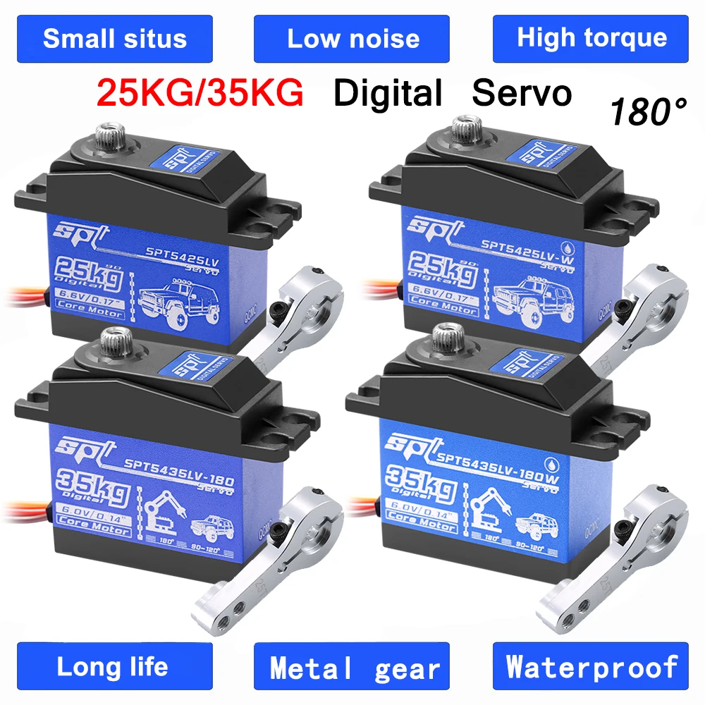 SPT-25KG-35KG-Large-Torque-180-Metal-Gear-Digital-Servo-Waterproof ...