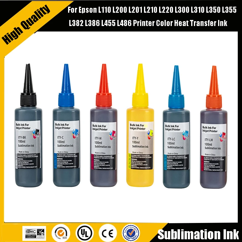 100ML Sublimation Ink For Epson L110 L200 L201 L210 L220 L300 L310 L350 ...