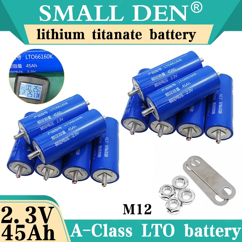 100-Original-Real-Capacity-Yinlong-66160-2-3V-45Ah-Lithium-Titanate-LTO ...