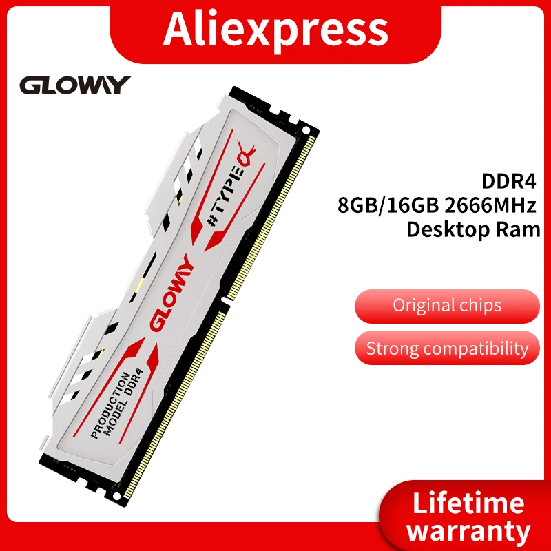 Gloway Memory Ram DDR4 8GB 16GB 32GB 2666mhz 1.2V Lifetime Warranty PC ...