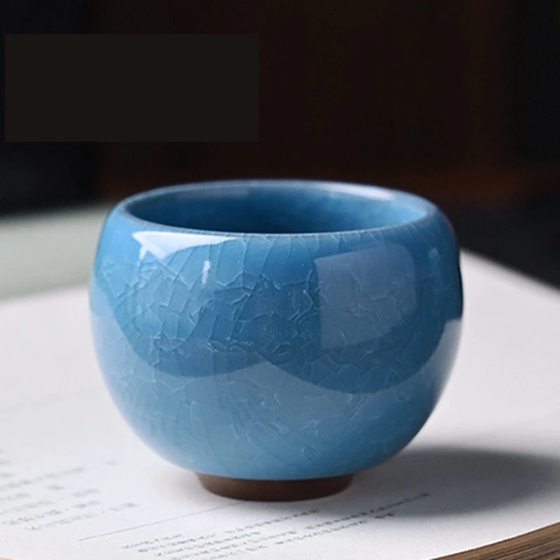 1pcs Ice Cracking Style Ceramic Tea Cup Pottery Espresso Coffee Cups ...