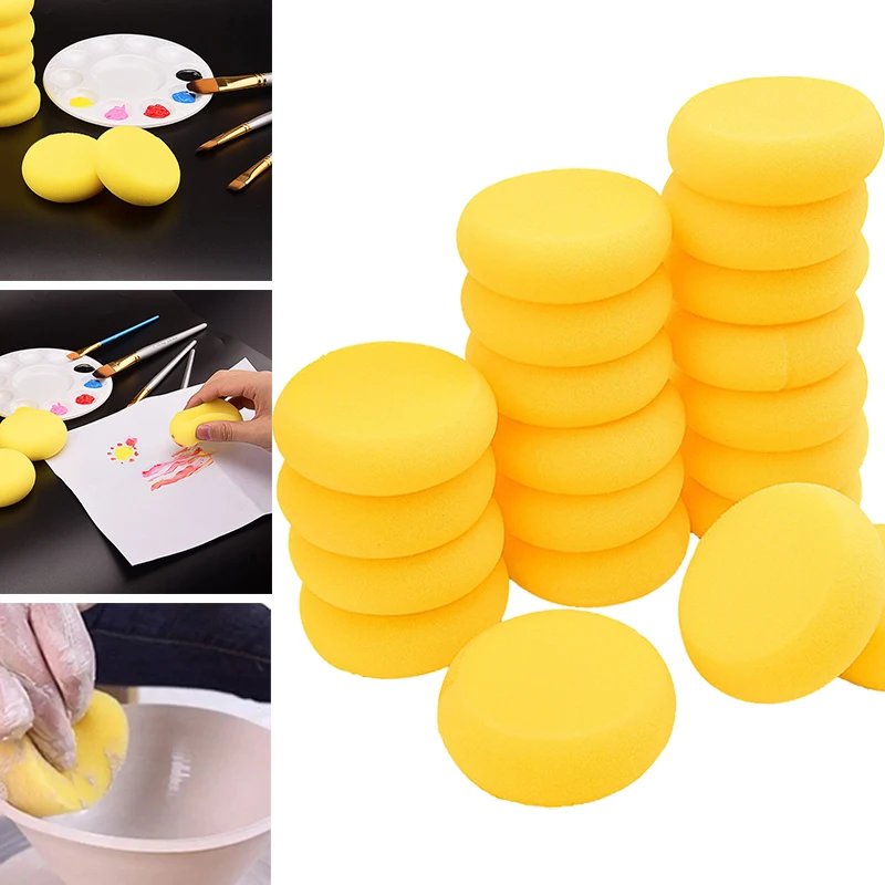 5-20Pcs-Pack-Round-Shape-Ceramic-Foam-Throwing-Water-Absorbing-Sponge ...
