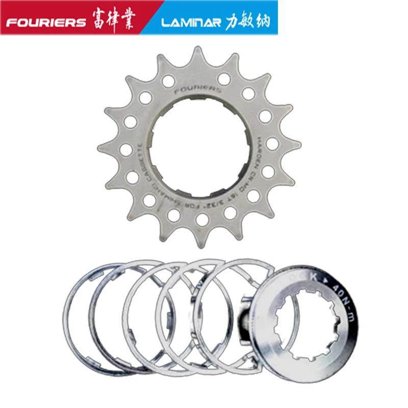 FOURIERS-FIXED-GEAR-CHAINRING-Single-Speed-Cassette-Hub-Cog-and-Spacer ...