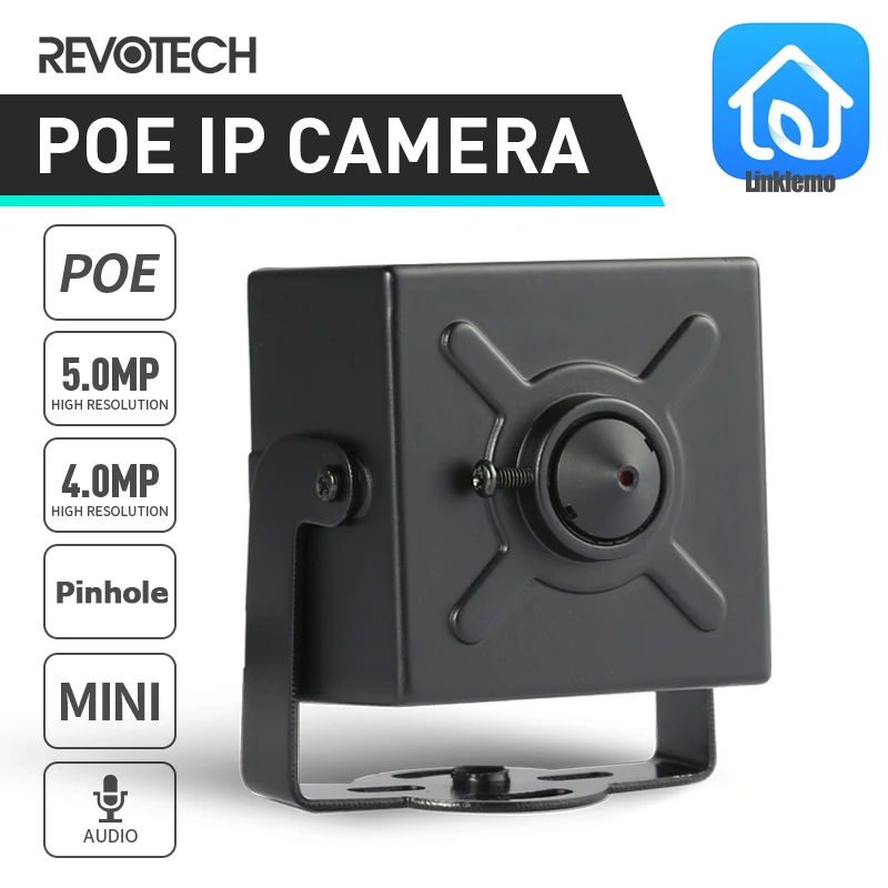 REVOTECH-Mini-Pinhole-3-7mm-Lens-Audio-Camera-5MP-POE-IP-Security-Home ...