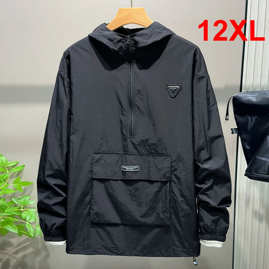 Black-Sun-protective-Jackets-Plus-Size-12XL-Summer-Thin-Jacket-Men ...