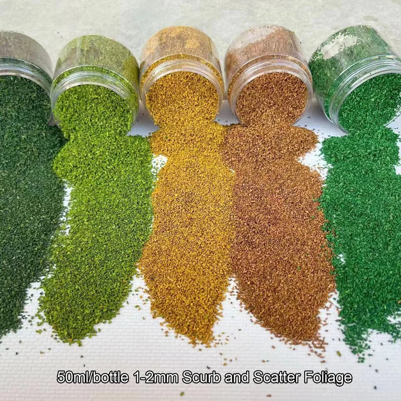 2-50ML-Simulation-Wooden-Terrain-Powder-Materials-For-HO-Train-Railway ...