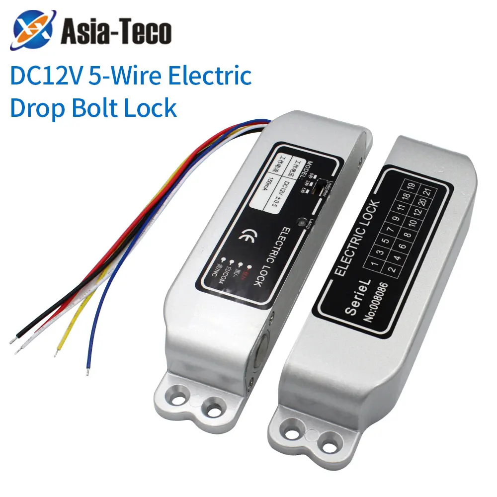 Fail-Safe-5-Wires-DC12V-Drop-Electric-Bolt-Lock-Time-Delay-Electronic ...