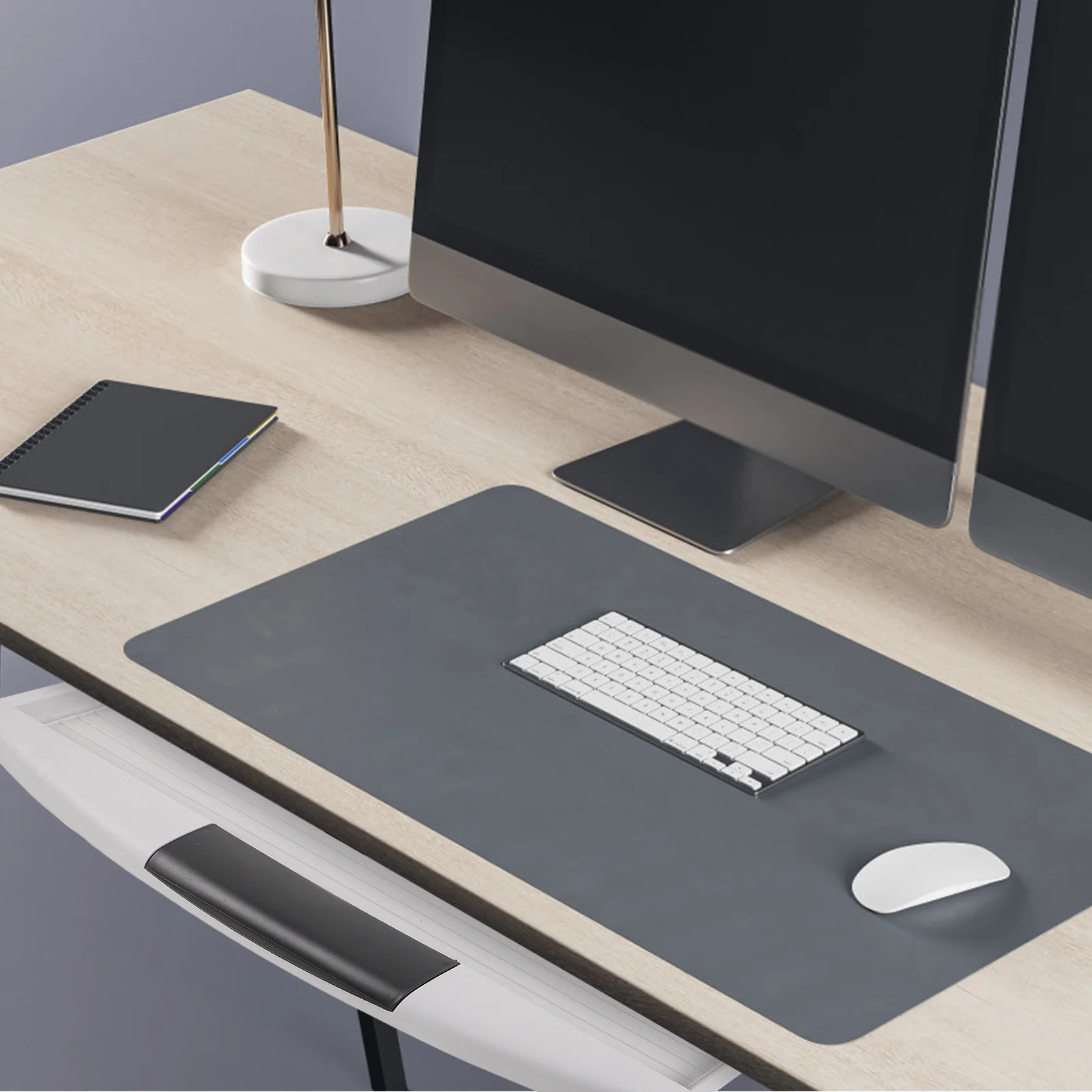 Large-Keyboard-Drawer-Under-Desk-Slide-Under-Desk-Pull-Out-Keyboard ...