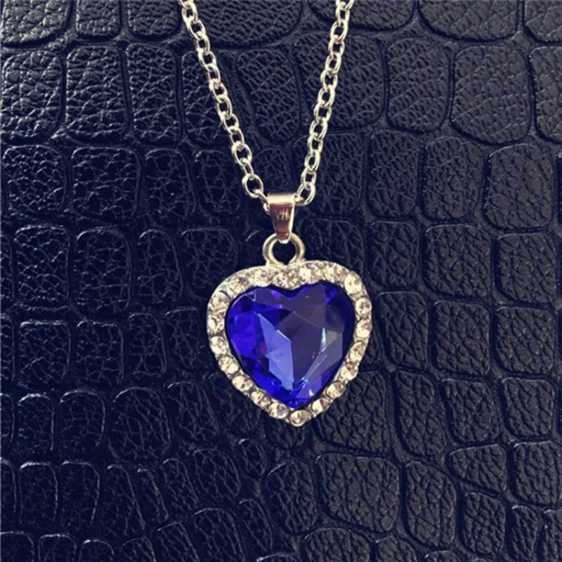 Colliers En Zircon Avec Pendentif Cœur Titanic Du Cœur De La Mer Pour ...