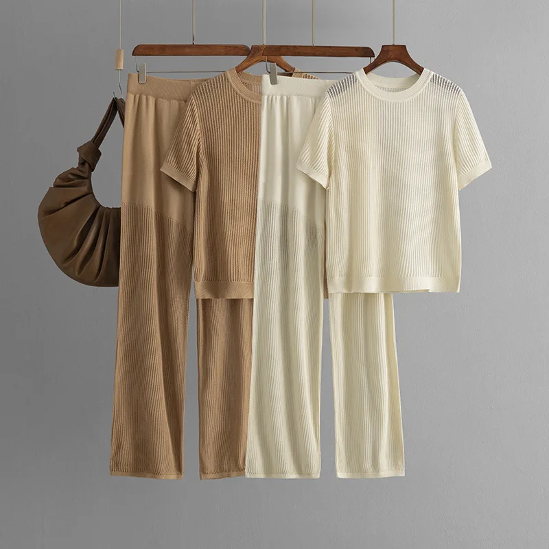 Conjunto-de-dos-piezas-de-moda-para-mujer-traje-de-pantalones-de-pierna ...