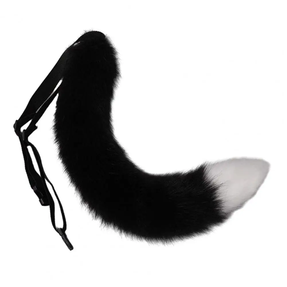 Faux-Fur-Fox-Tail-Cosplay-Fato-com-Cinto-Ajust-vel-Cauda-de-Lobo-Bonito ...