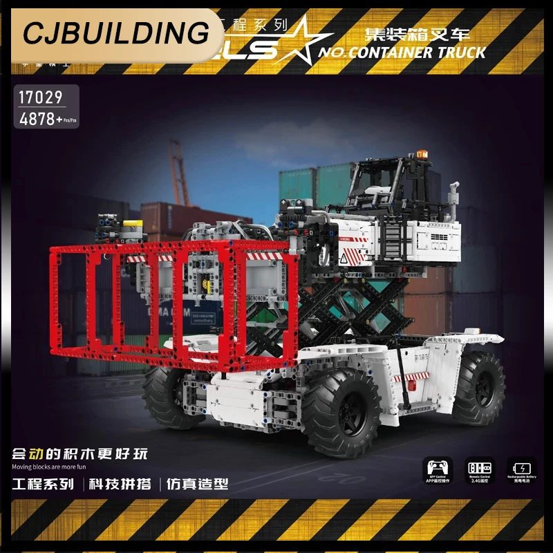 MOULD-KING-17029-17030-Container-Truck-Building-Model-Set-With-Scissor ...