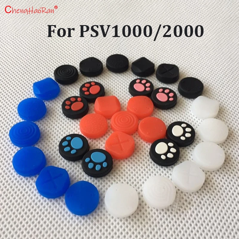 ChengHaoRan 6 In 1 Silicone Anti-slip Thumbstick Grip Cap For Psvita PS ...