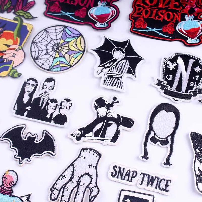 Embroidery Patch Gothic Clothing Thermoadhesive Patches For Clothing ...