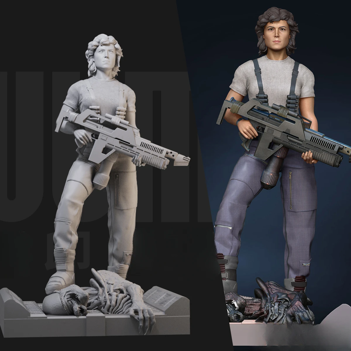 1-24-Die-cast-Resin-Model-Assembly-Kit-Sci-fi-Magic-Figure-Model ...