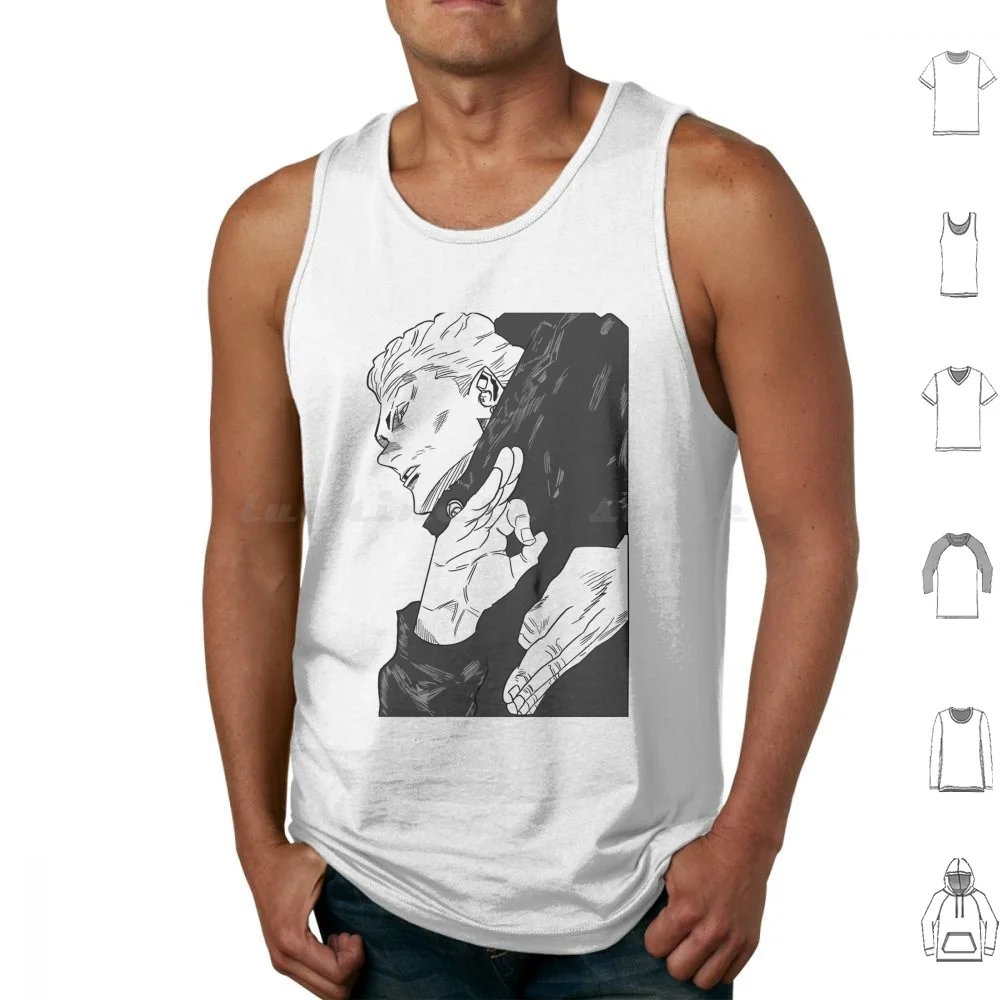 Kinji Hakari Tank Tops Vest Sleeveless Hakari Domain Anime Sleeve Bet ...